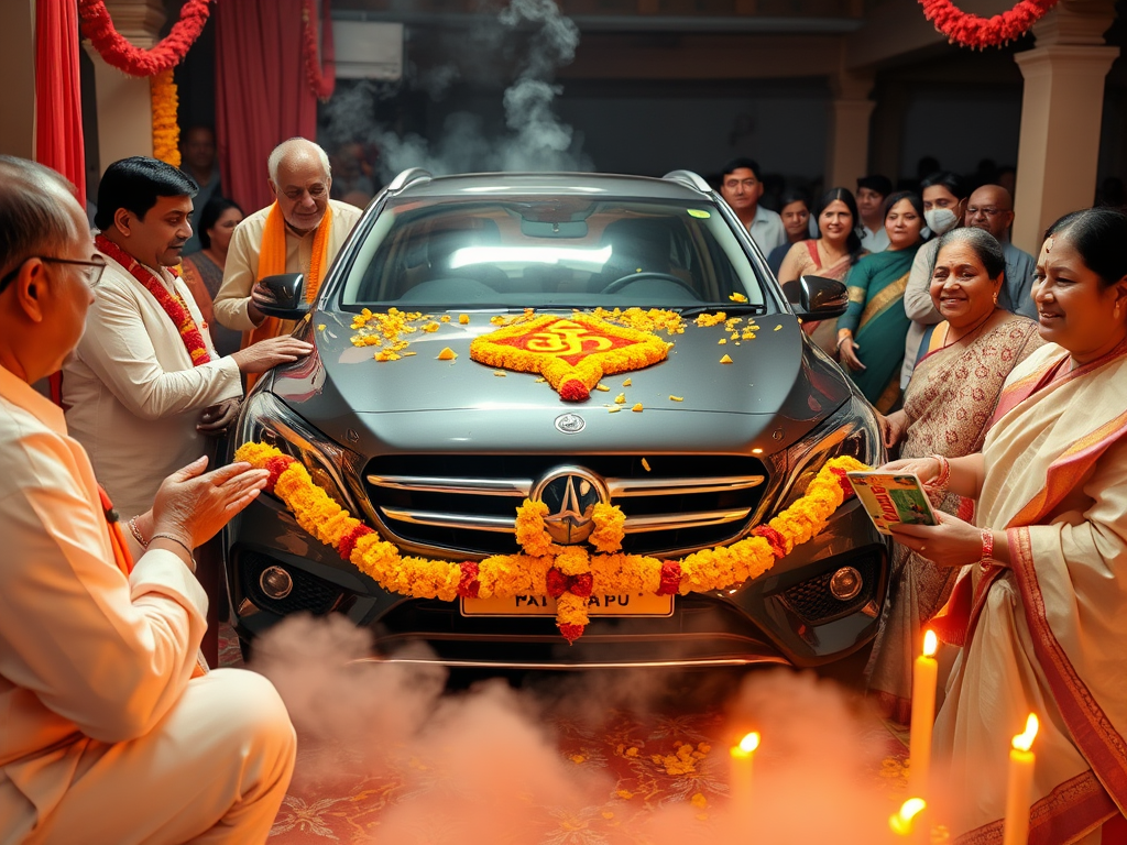 Vahan Puja: The Unique Car Blessing Tradition in India – Promod Puri.com